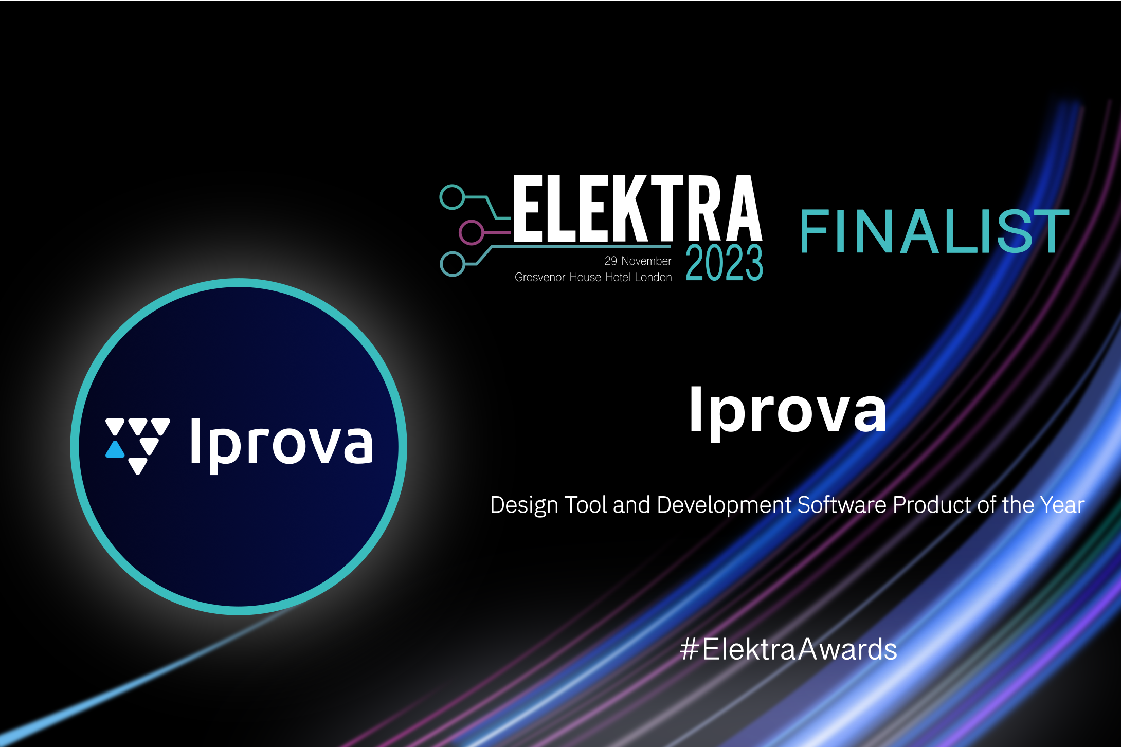 Iprova announced as finalist at Elektra Awards | Iprova
